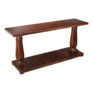 Columnar Console Table, Pecan Finish - Traditional - Console Tables ...