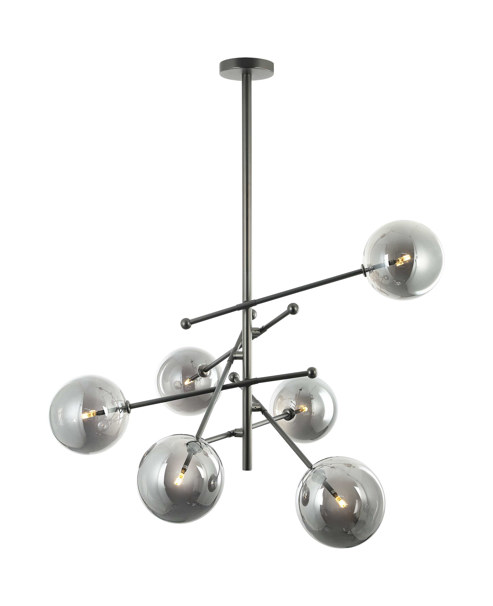 Apollo Gray Chandelier - Midcentury - Chandeliers - by Gild | Houzz