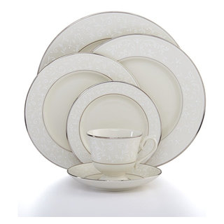Lenox Pearl Innocence 5-Piece China Setting, Set of 8 - Traditional ...