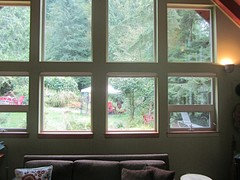 How to blend in VINYL window frame colors?