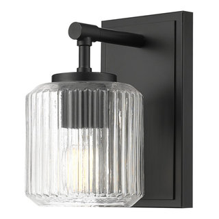 Landon 1-Light Wall Sconce, Matte Black - Transitional - Wall Sconces ...