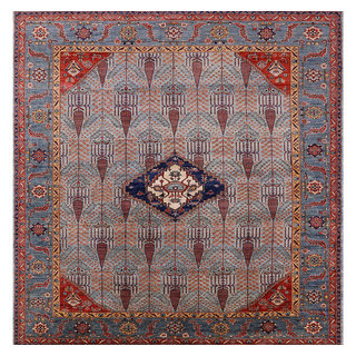 Ahgly Company Indoor Rectangle Mid-Century Modern Area Rugs, 5' x 7', 5 ...