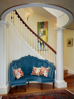 what to with the wall under the stairs and the niche on the stair wall