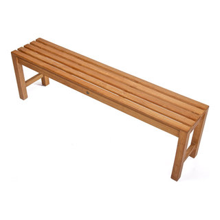 Teak Shower Bench Coach 71" (180 cm) - Scandinavian - Shower Benches ...
