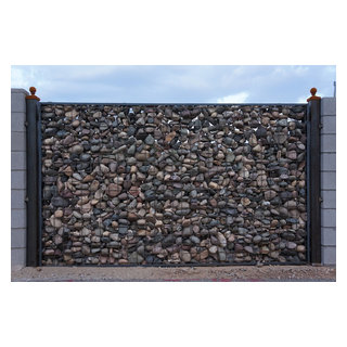 Gabions / Rock Baskets - Rustic - Phoenix - by Goodman Fabrications ...