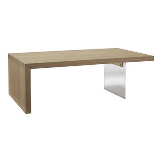 West Coast Cocktail Table in Sandstone/Acrylic - Contemporary - Coffee ...