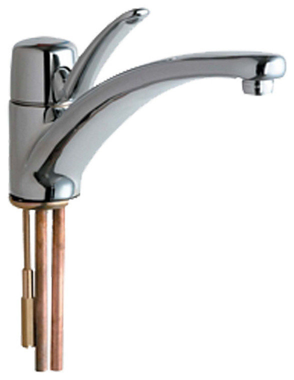 Chicago Faucets 2300-ABCP Single Lever Hot and Cold Water Mixing Sink ...