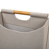 Modern and Sleek Two-Compartment Magazine Storage Bin with Bamboo ...