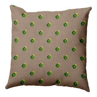 Peppers Pattern Decorative Throw Pillow, 20"x20" - Farmhouse ...