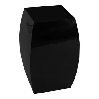Taba Side Table, Gel Coat Black - Contemporary - Side Tables And End ...