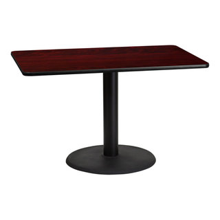 30'' x 48'' Rectangular Mahogany Laminate Table Top,24'' Round Table ...