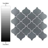 Metro Lantern Matte Dark Grey Porcelain Mosaic Sample - Mediterranean ...
