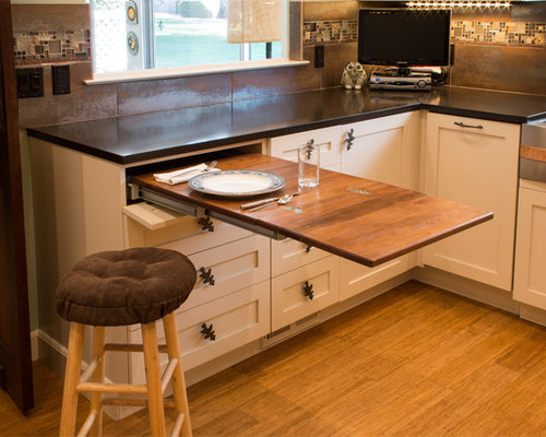 Pull Out Table Kitchen Design Ideas & Remodel Pictures | Houzz