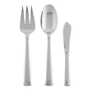 Lenox Eternal 18/10 Stainless Steel 3 Piece Serving Set - Transitional ...