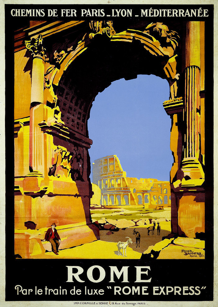 "Rome Express" Rome, Par le Train de Luxe Print, 18" x 24 ...