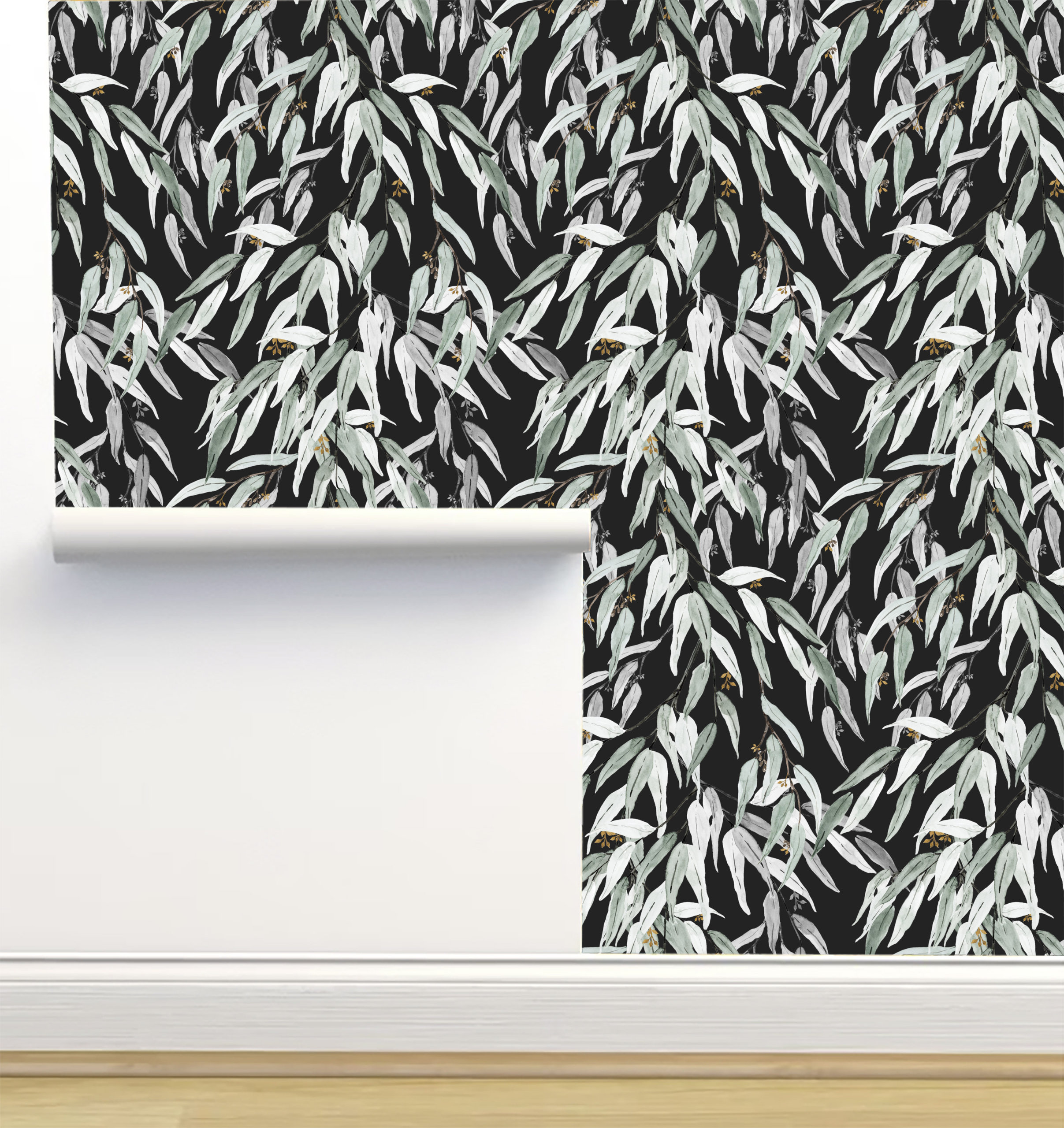 Painted Australian Bush Wallpaper by Erin Kendal, 24"x72 ...