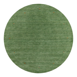 8' Round Handmade Wool Persian Gabbeh Rug - Q15075, 8' 0" X 8' 0 ...