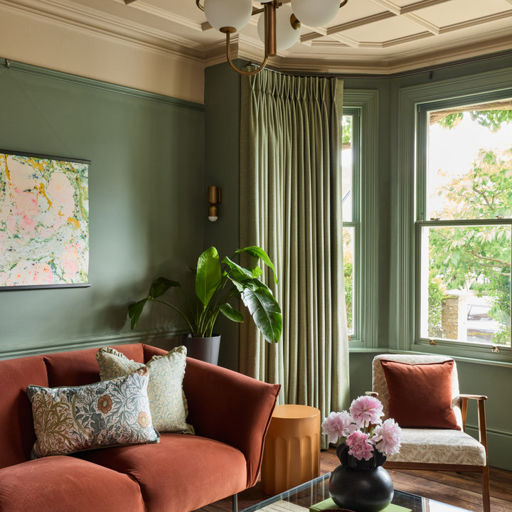 75 Beautiful Living Room with a Dado Rail Ideas and Designs - April ...
