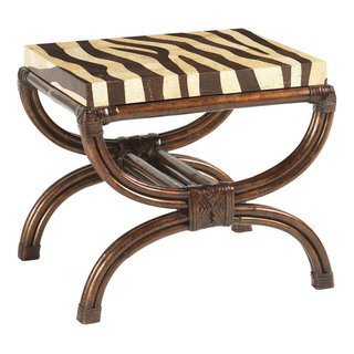 Striped Delight Accent Table - Tropical - Side Tables And End Tables ...