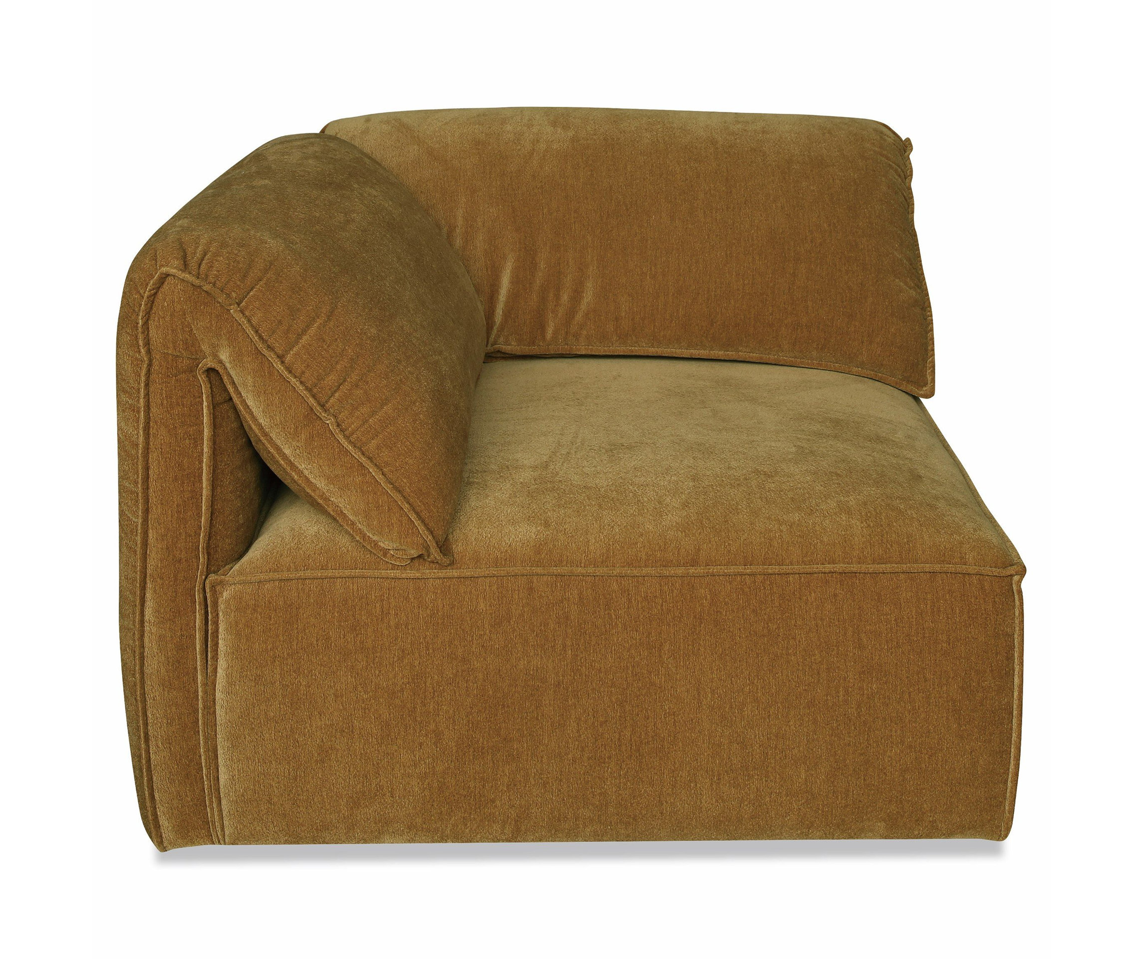 Divani Casa Gene Modern Ochre Fabric Modular Corner Sectional Seat ...