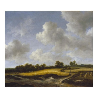 "Landscape with a Wheatfield" Digital Paper Print by Jacob van Ruisdael ...