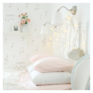 Musical Notes Wall Art Stencil, Reusable Cute Trendy DIY Home Decor ...