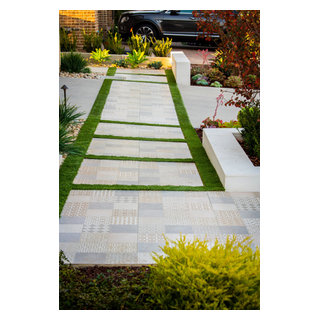 Contemporary Spanish Garden Path - Contemporary - Landscape - Orange ...