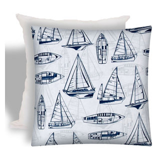 Rummy Indoor/Outdoor Zippered Pillow Cover - Beach Style - Outdoor ...