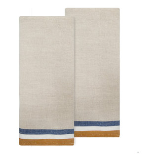 Normandy Natural Tea Towels - Set of 2 - 20" x 30" - Transitional ...