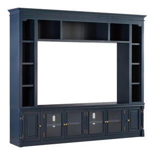 Virginia Blue Entertainment Center for TVs up to 75" - Transitional ...