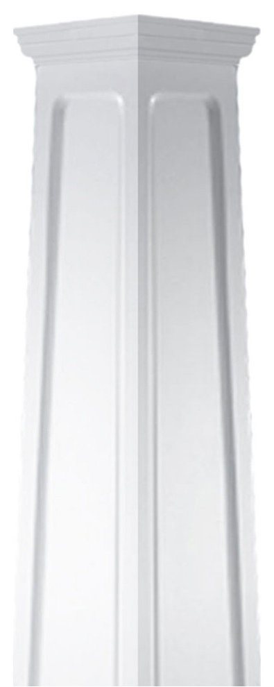 Endura-Craft Craftsman Classic, Square Tapered, Recessed Panel Column ...