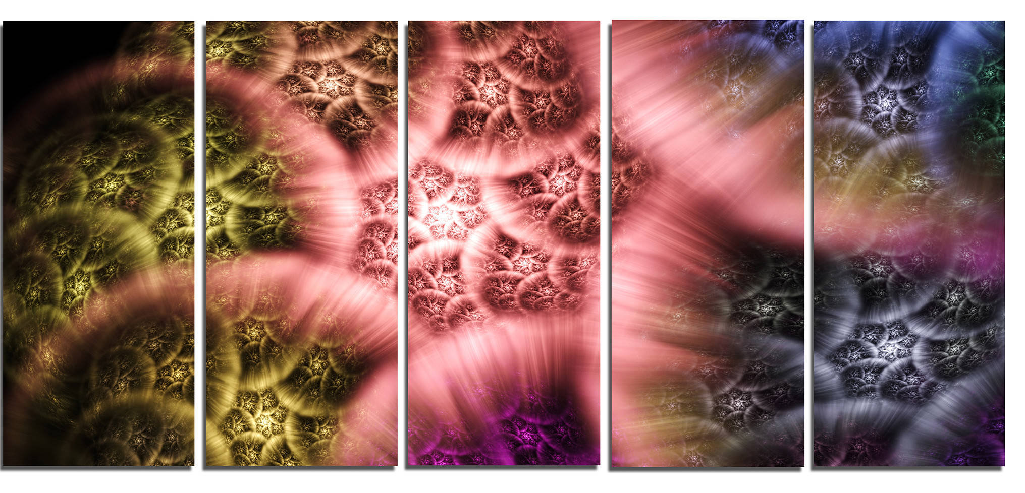 Biblical Sky with Multi Color Clouds, Multipanel Abstract Wall Art ...