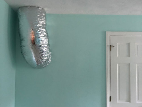 Design ideas for covering AC duct work in bedroom