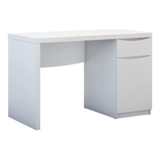 Modern Desk, Storage Drawer & Single Door Cabinet With Inner Shelf ...