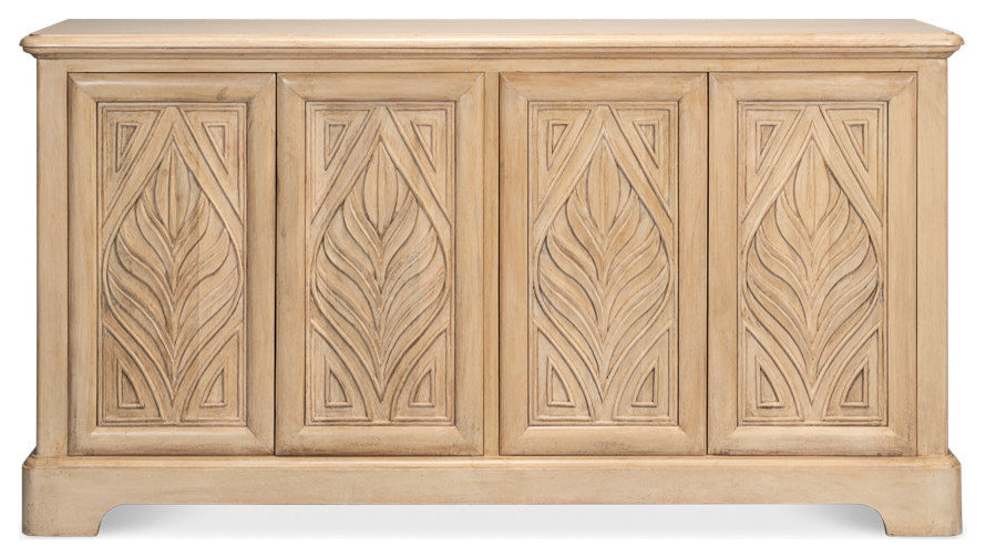 Palmieri Four Door Sideboard Cabinet For Living Room - Farmhouse - Buffets And Sideboards - by ...