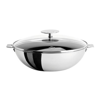1.5 Qt. Non-Stick Wok with Domed Glass Lid, 1.5 Qt. - Traditional ...