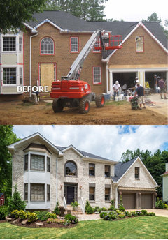 Removing half-moon pediment above window. Need ideas for new look ...