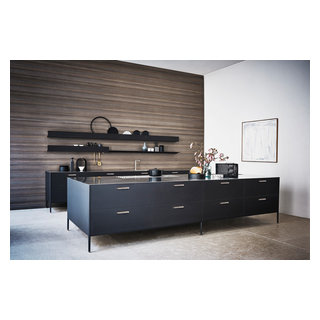 Cesar UNIT Kitchen - Titanium Structured Lacquer & Basalt Steel - Contemporary - Kitchen - Other ...