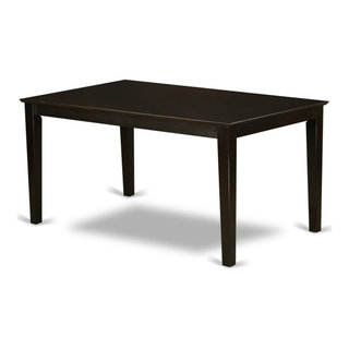 Modern Hardwood Dining Table with Rectangular Top and Sturdy Legs ...