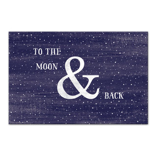 To The Moon & Back Wall Art, 20x30 - Contemporary - Prints And Posters ...