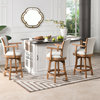 Williams Swivel Bar and Counter Stool with Armrests, Counter Height ...