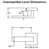 Cosmopolitan Lever Set, Passage Function - Contemporary - Door Levers ...