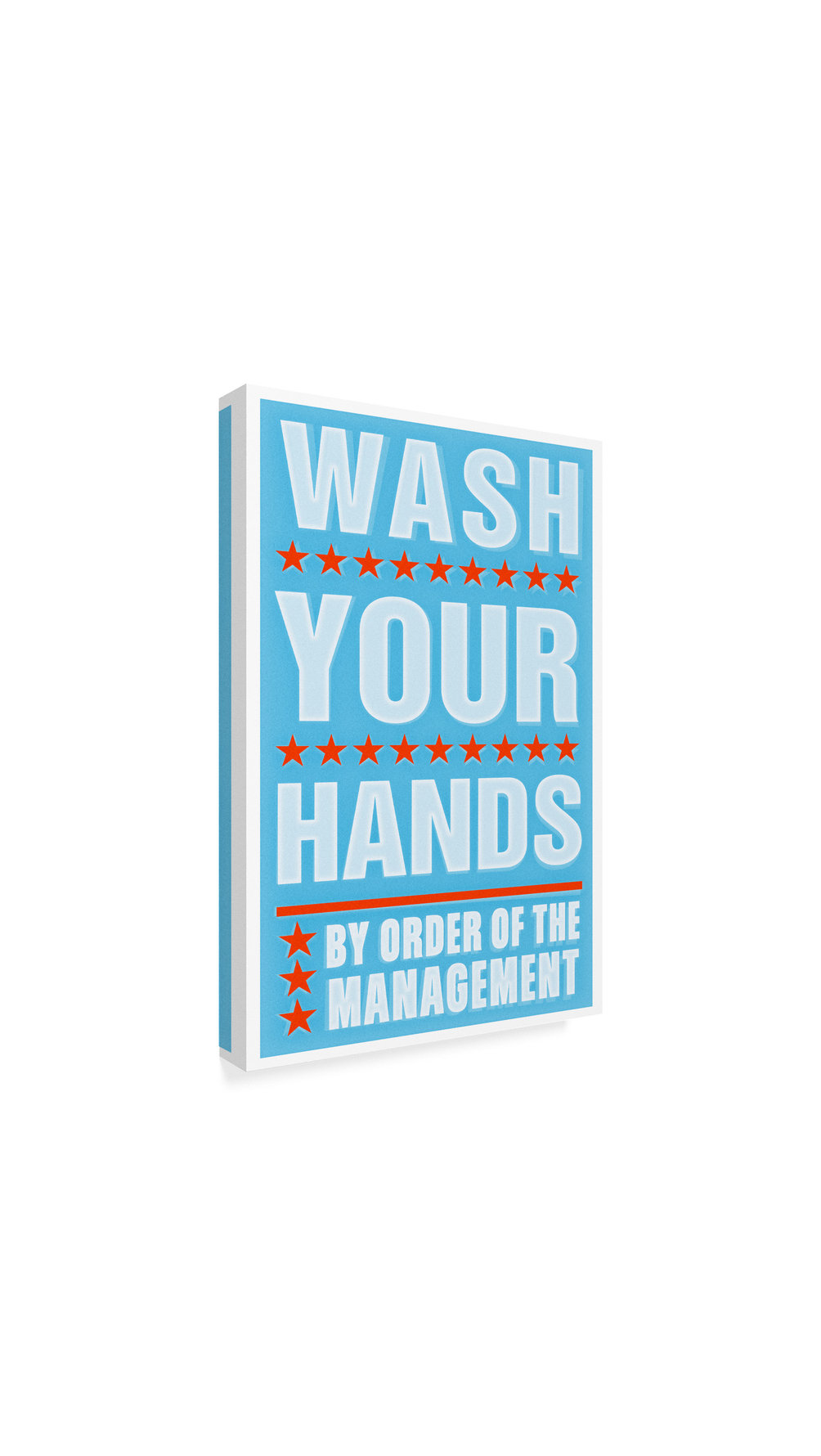 John W. Golden 'Wash Your Hands' Canvas Art, 32"x22" - Contemporary ...