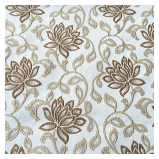 Brown Fabric By the Yard, 1 Continuous Yard - Contemporary - Drapery ...