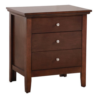 Glory Furniture Hammond G5425-N 3 Drawer Nightstand, Cappuccino ...