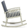 Beulah Outdoor Acacia Wood Rocking Chair - Farmhouse - Outdoor Rocking ...
