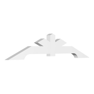 Vanguard Architectural Grade PVC Gable Bracket, 96"Wx20"H (5/12 Pitch ...