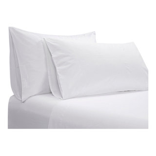 Vesper 350TC White Sateen Sheet Set, 4PC, Twin - Traditional - Sheet ...