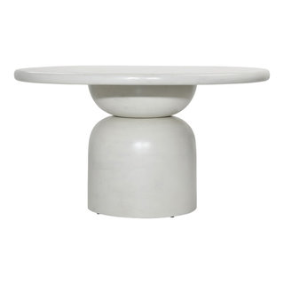 Turner 55" Wide Mango Dining Table, Light Grey - Transitional - Dining ...