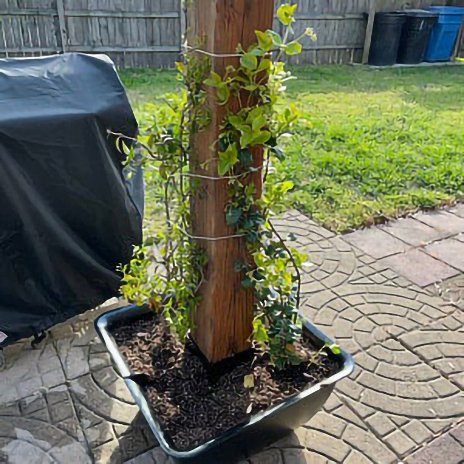 SnapPot Mailbox Planter Box - Extra Large Resin Planter Wraps around ...